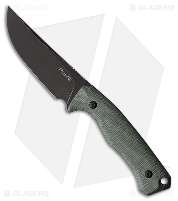 Ruike F186 Fixed Blade Knife Green Micarta Black SW