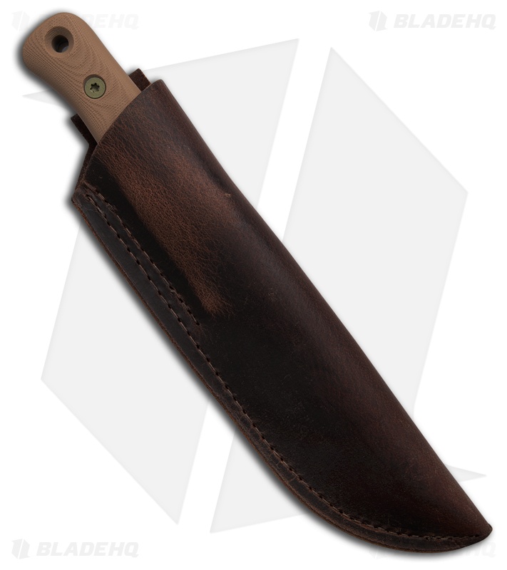 Reiff Knives F4 Bushcraft Survival Knife Crocodile Tan G-10