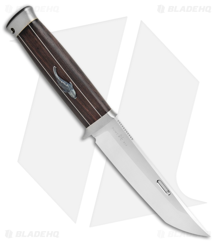 Rockstead DON-T-ZDP Fixed Blade Knife Ebony/Fish (5.25" Mirror) - Blade HQ