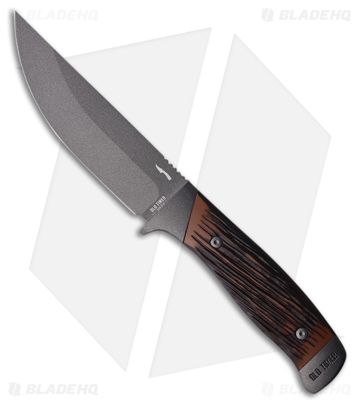 Old Timer Frontier Fixed Blade Knife Luxewood Gray