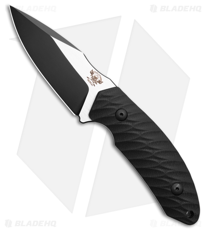 Skallywag Tactical Crows Nest Knife Black G-10 Two-Tone