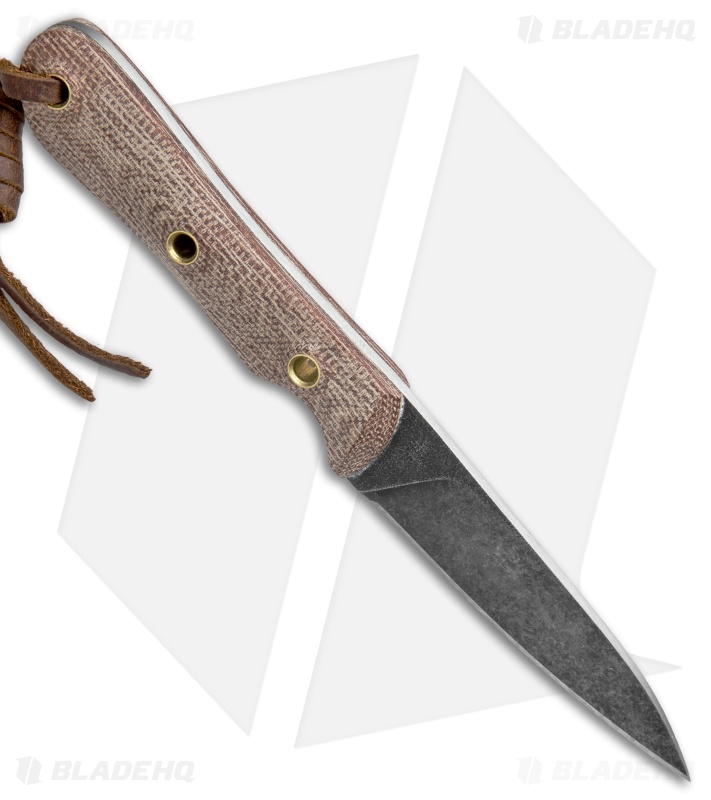 Smith & Sons Bandit Fixed Blade Knife Natural Micarta (3" Black SW ...