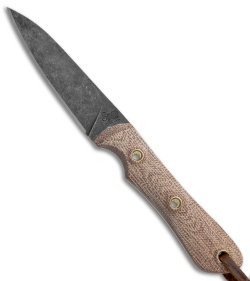 Smith & Sons Bandit Fixed Blade Knife Natural Micarta (3" Black SW ...