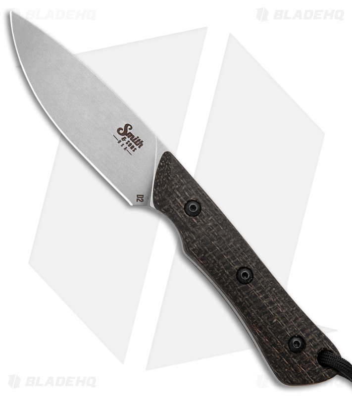 Smith & Sons Brave Fixed Knife Black Micarta D2 - Blade HQ