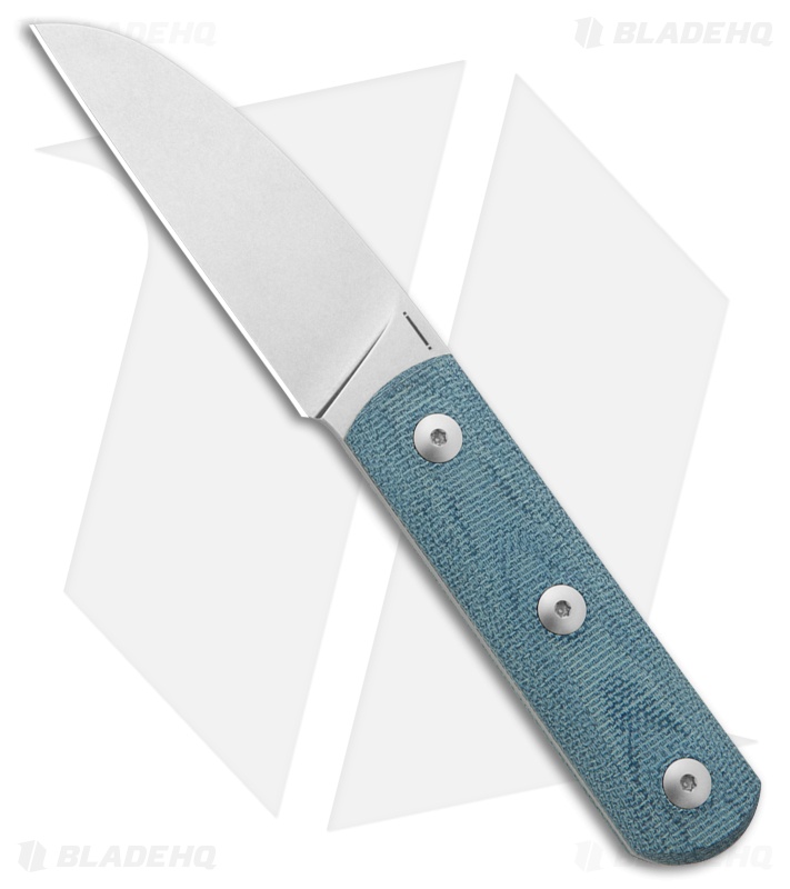 StraightLine EDC Ally Fixed Blade Knife Denim Canvas Micarta
