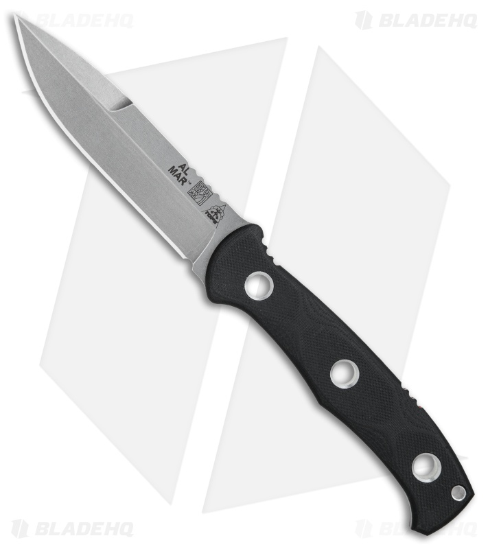 TOPS Knives Al Mar Mini SERE Operator Fixed Blade Knife (4" Stonewash ...