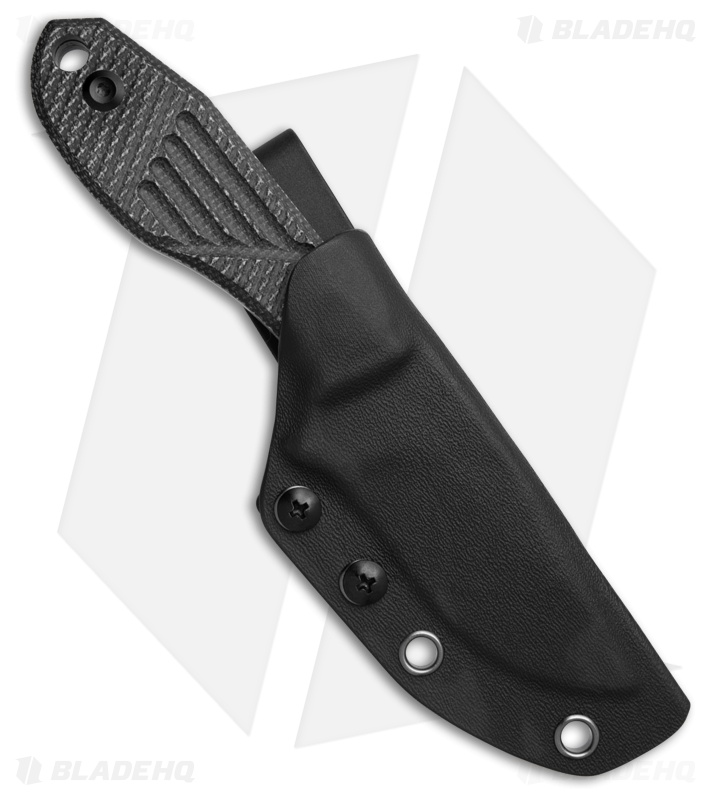 Tenable Knives Tiny Dancer Fixed Blade Knife Black Micarta Black SW