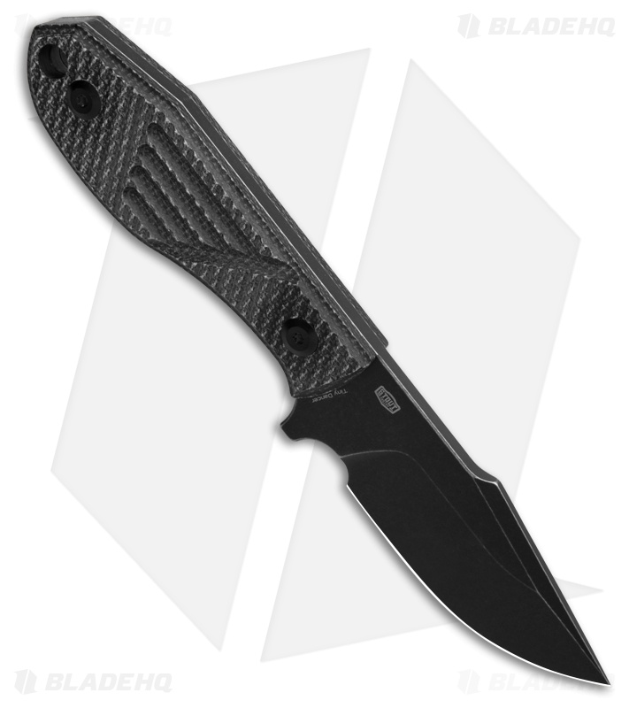 Tenable Knives Tiny Dancer Fixed Blade Knife Black Micarta Black SW