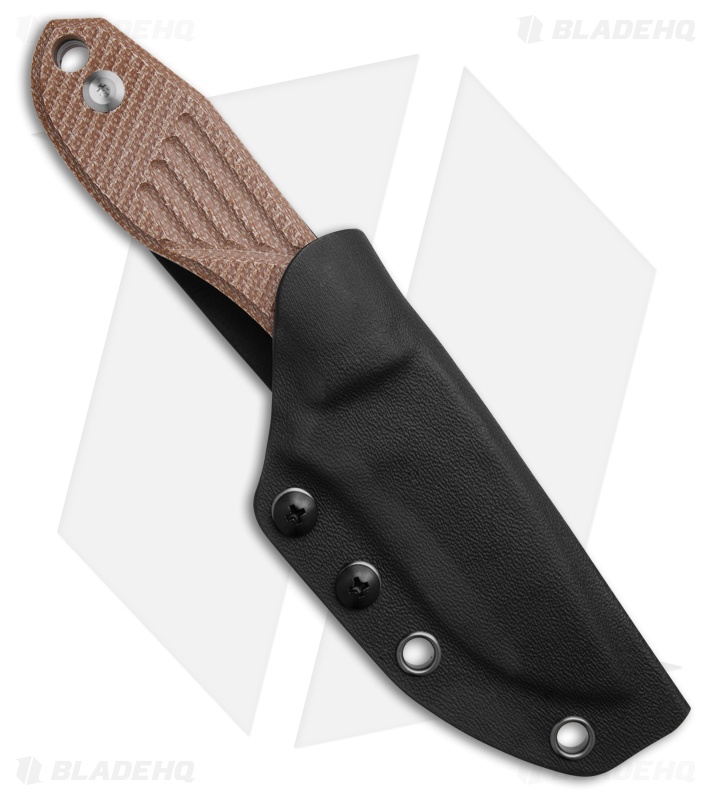 Tenable Knives Tiny Dancer Fixed Blade Knife Brown Micarta SW