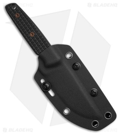 Vosteed Mink Fixed Blade Black G-10 Clip Point Copper 14C28N