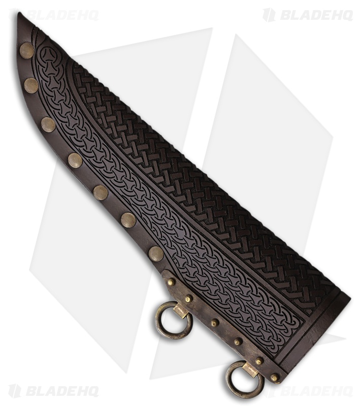 Windlass Viking Voyager Scramasax Fixed Knife White Bone SS