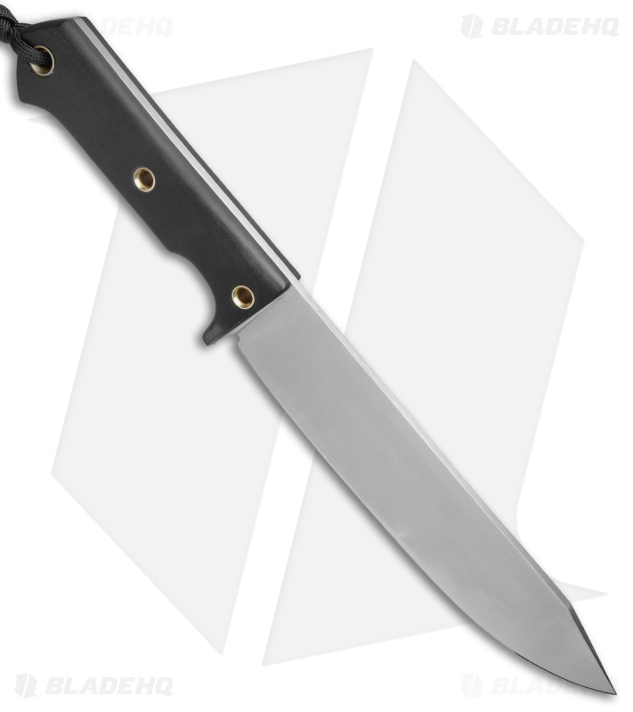 Wallace Edged Tools FS III Fixed Blade Knife Black G-10 (6.75" Satin ...