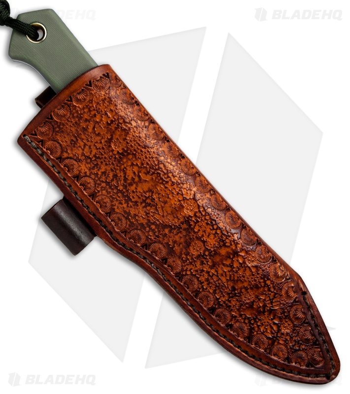 Wallace Edged Tools FS II Fixed Blade Knife Green G-10 (4.5" Satin ...