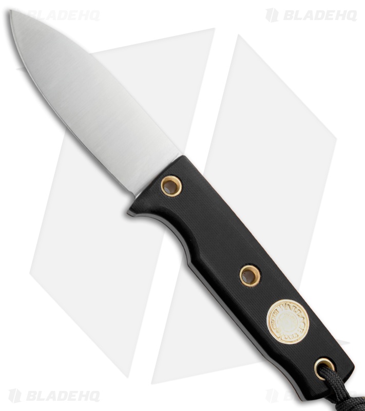 Wallace Edged Tools Field Mouse Fixed Blade Knife Black G-10 (3.25 ...