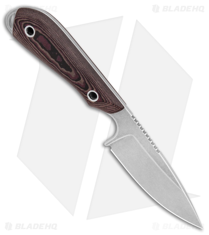 White River Knives M1 Caper | Fixed Blade Knife | Black/Red Richlite