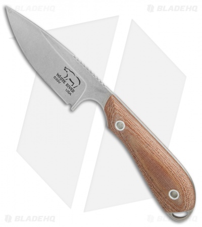 White River Knives Caper Fixed Blade Knife Natural Micarta (3 ...