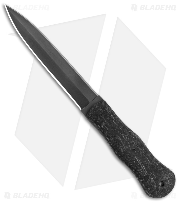 Winkler Knives Tactical Dagger Knife Black Rubber (5.5" Caswell) - Blade HQ