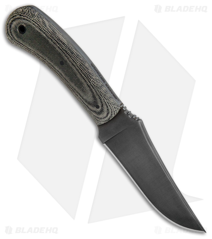Winkler Knives Blue Ridge Hunter Fixed Blade Knife Black Laminate (4.1 ...