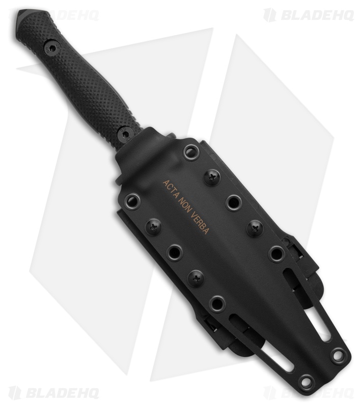 Acta Non Verba M500 Fixed Blade Knife Black G-10 Black