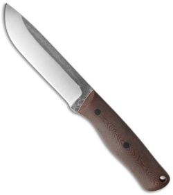 Alfa Knife Ak1 Major Bush Fixed Blade Brown Linen Micarta (5.25" Satin ...