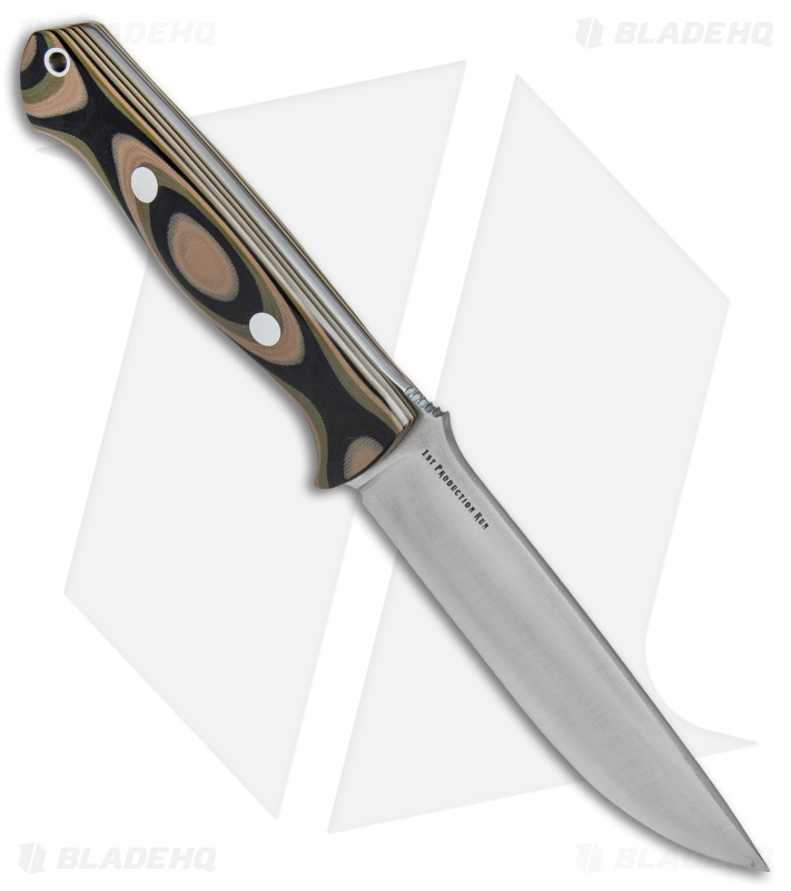 Bark River Bravo 1.25 LT Fixed Blade Knife Mil-Spec Camo G-10 (5" CPM ...