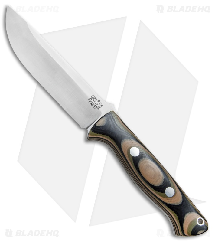 Bark River Bravo 1.25 LT Fixed Blade Knife Mil-Spec Camo G-10 (5" CPM ...