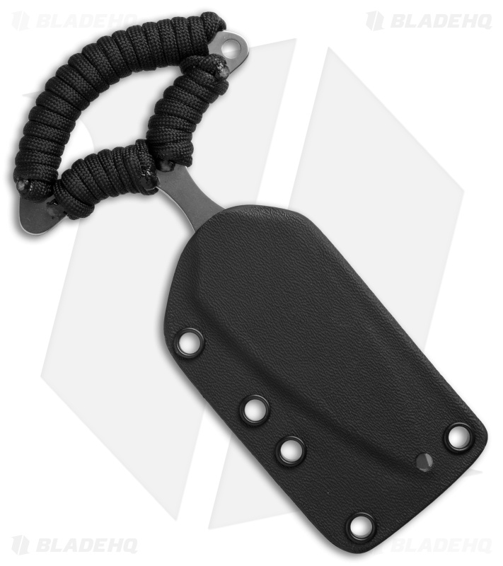 Bastinelli Push Dagger Fixed Blade Knife Black Paracord Wrap (3" Satin ...