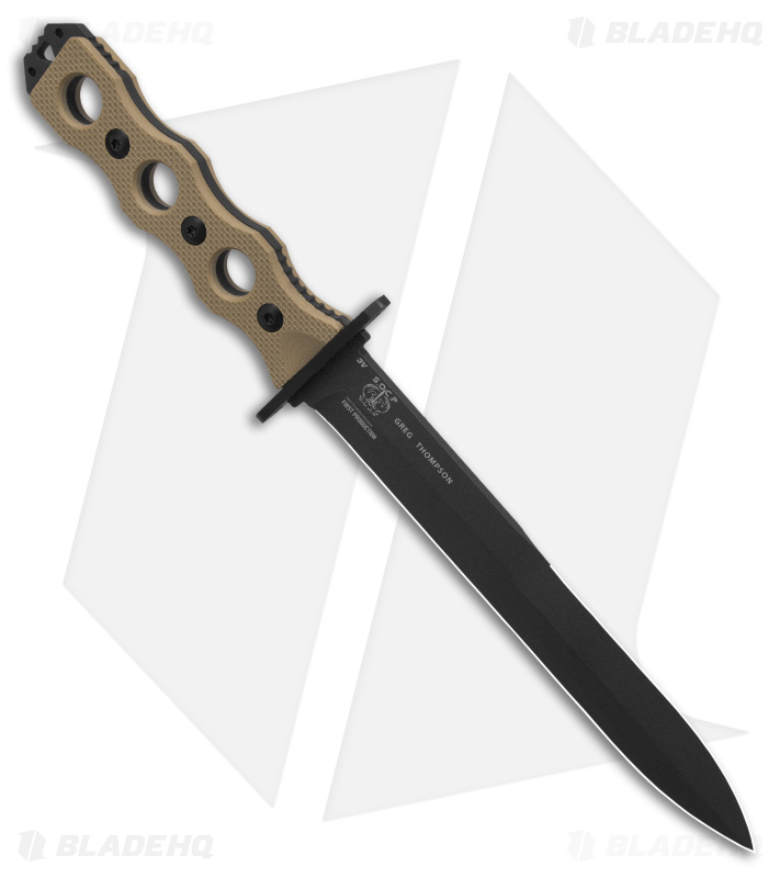 Benchmade SOCP Fixed Blade Tan G-10 Dagger Black CPM 3V