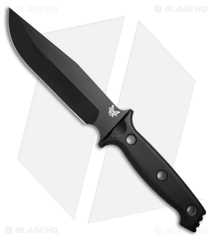 Benchmade Sibert Arvensis Knife Black G-10 (6.44" Black) 119BK - Blade HQ