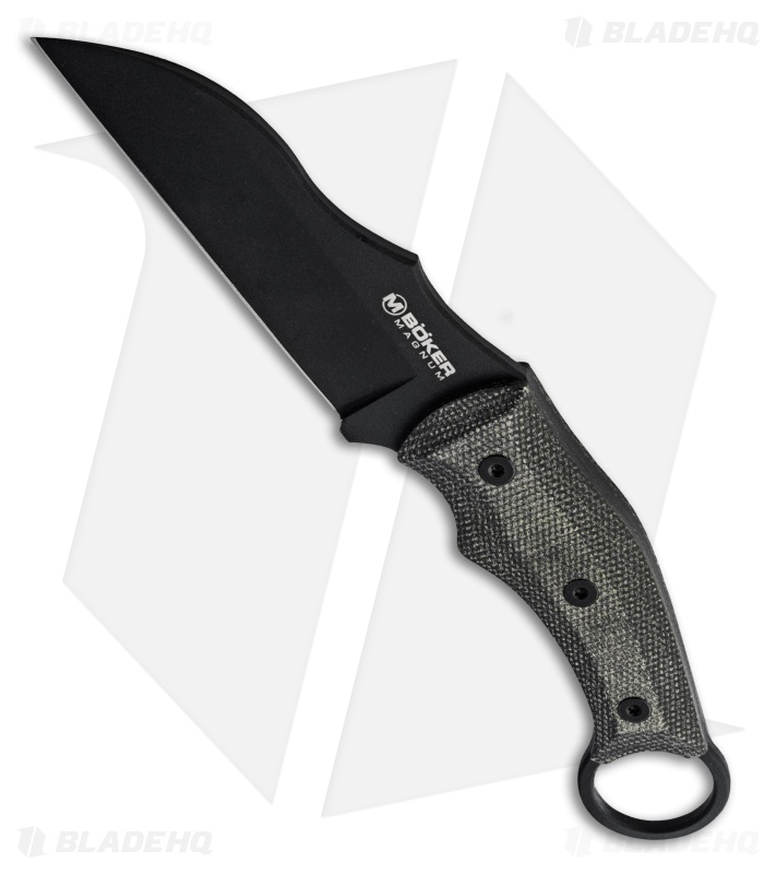 Boker Magnum Straight Karambit Black Micarta + Wharncliffe