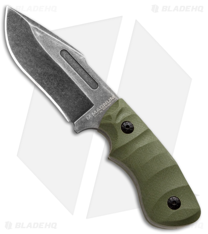 Boker | Magnum Lil Giant Fixed Blade Knife | Green G-10 | Blade HQ