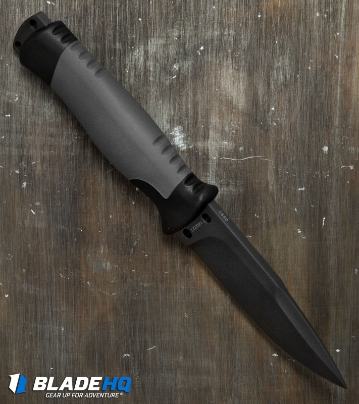 Boker Plus Outdoorsman Fixed Blade Knife (3.75" Gray Ti) 02BO004 - Blade HQ