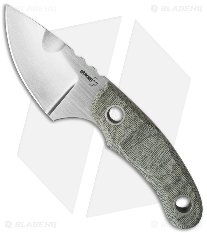 Boker Plus Bobbi Fixed Blade Knife (2.75" Satin) 02BO263 - Blade HQ