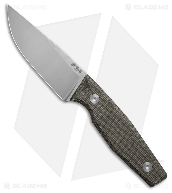 Boker AK4 Fixed Blade Knife Green Micarta Satin