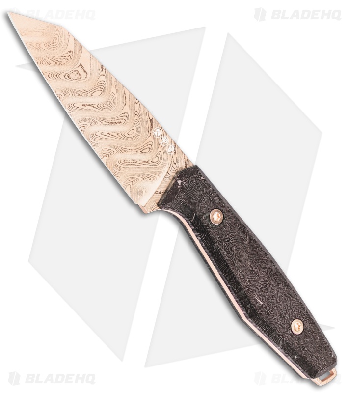 Boker Solingen AK1 Rosegold Damascus Fixed Blade Knife