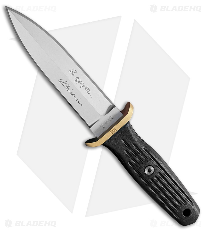 Boker Applegate-Fairbairn Boot Knife Black Delrin (4.75" Satin) 120546 - Blade HQ