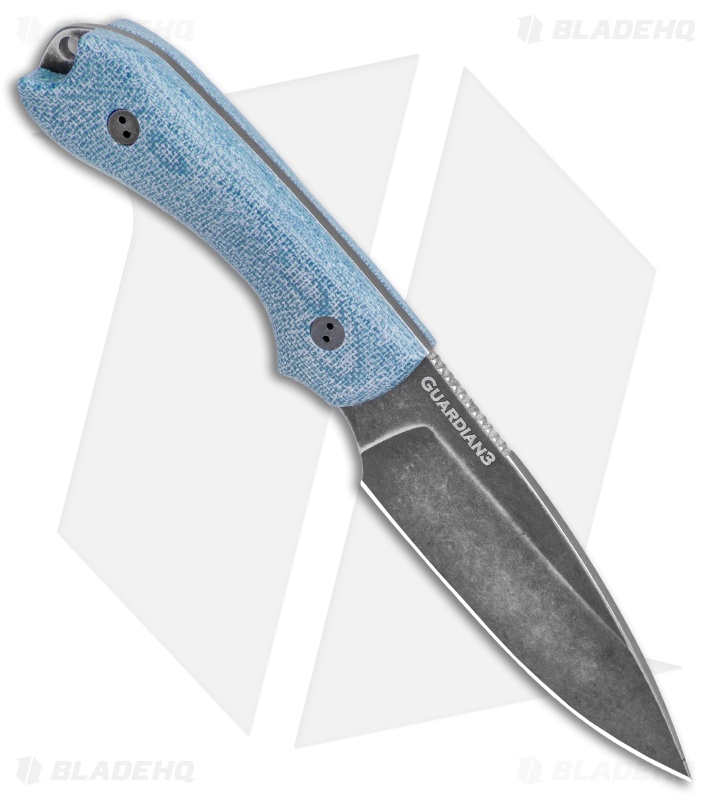 Bradford Knives Guardian3 Fixed Blade 3D Blue TeroTuf (Nitro-V/Sabre ...