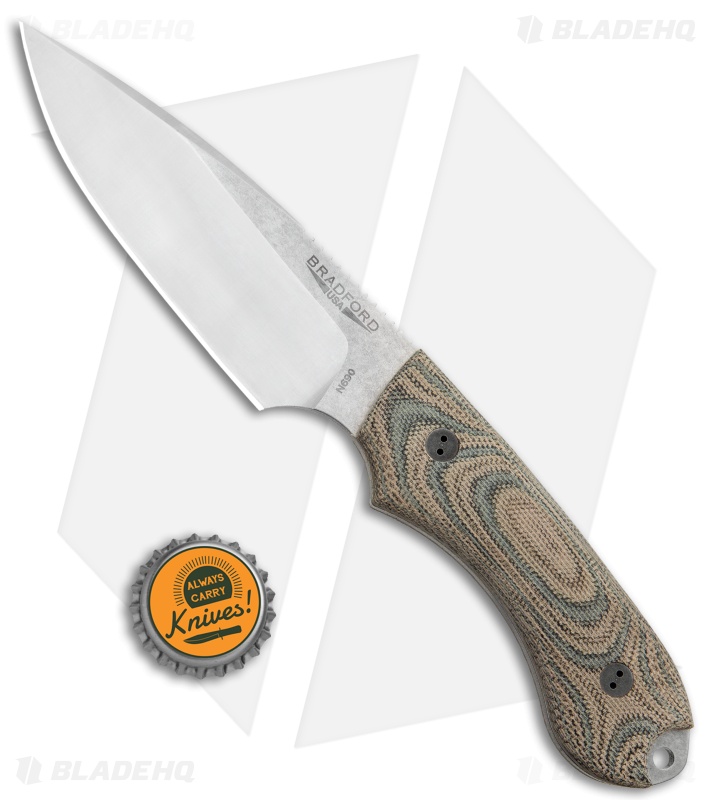Bradford Knives Guardian4 Knife 3D Camo Micarta - Blade HQ