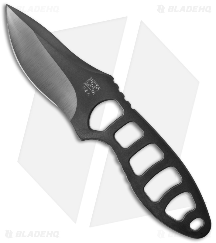 Walter Brend Knives M2 Neck Knife Satin DLC (2.5" Hand Ground) - Blade HQ