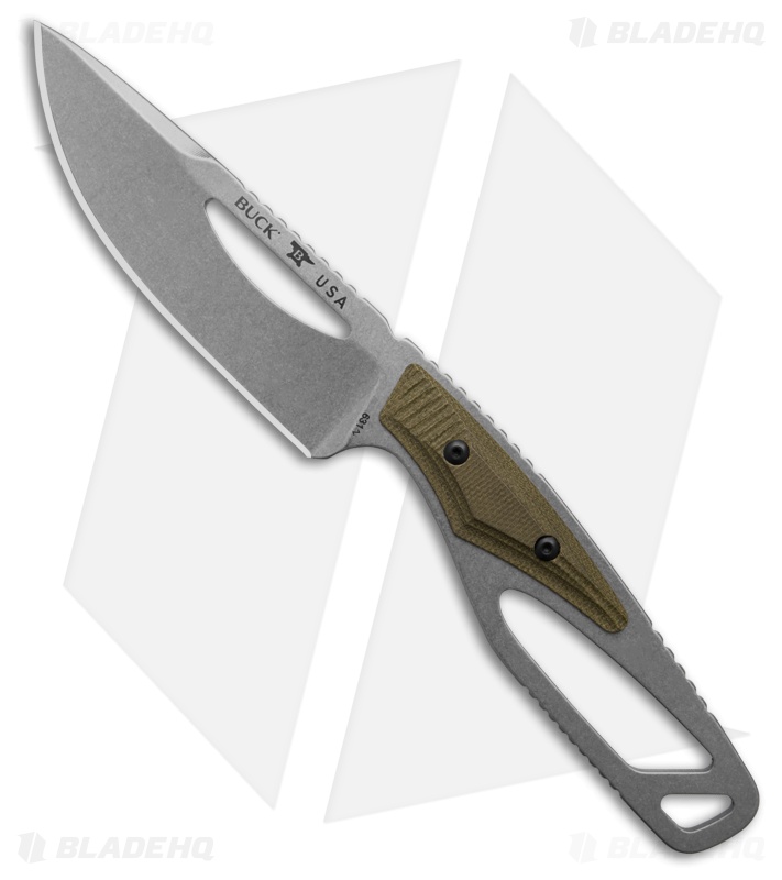 Buck Knives Paklite Field Kit OD Green Set of 2 Fixed Blades