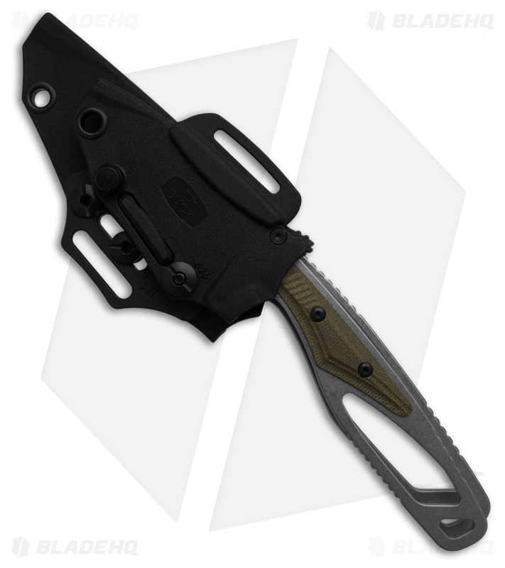 Buck Knives Paklite Field Kit OD Green Set of 2 Fixed Blades