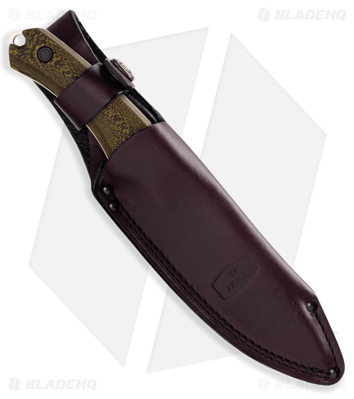 Buck Knives 663 Alpha Guide Pro Fixed Blade Green Richlite