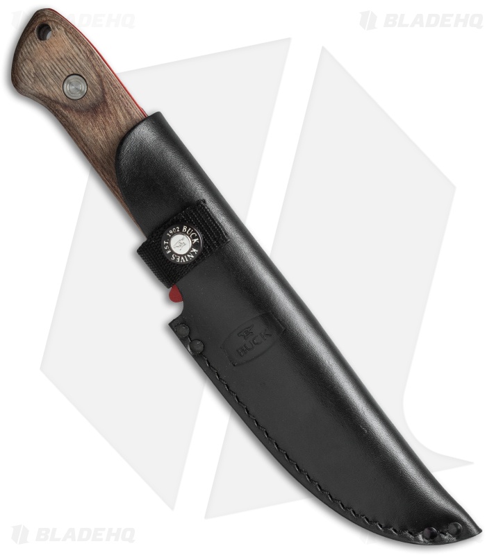 Buck Compadre Camp Knife Walnut Dymondwood (4.5" Red) 0104WAS - Blade HQ