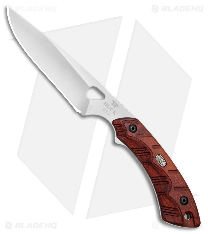 Buck 538 Open Season Small Game Fixed Blade Red Wood (4.25" Satin ...