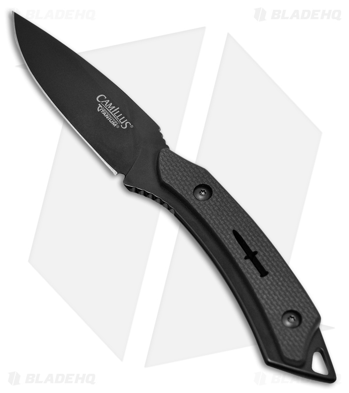 Camillus Animal Fixed Blade Knife Black GRN (3.5" Black) - Blade HQ