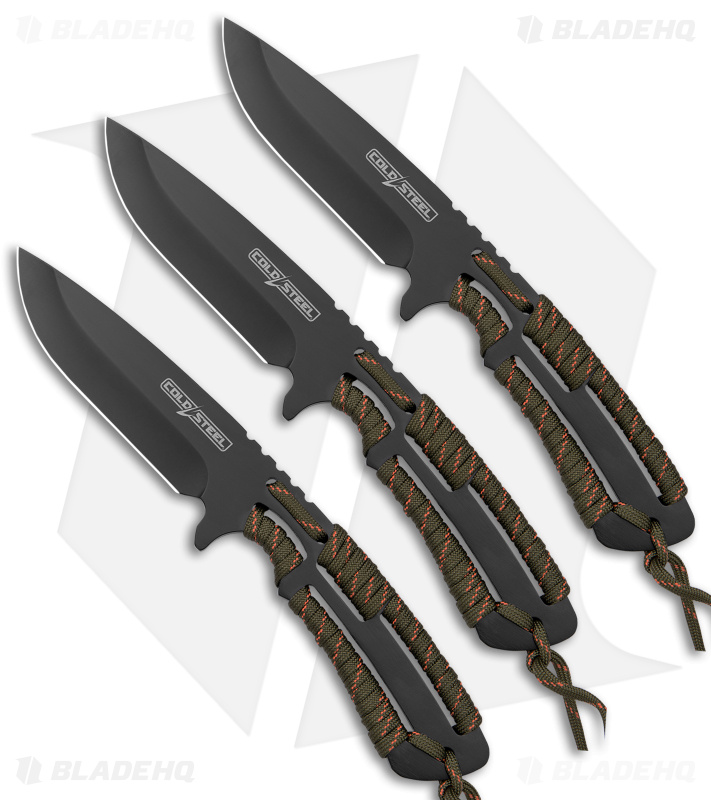 Cold Steel Throwing Knives Black Steel (3 pack) - Blade HQ