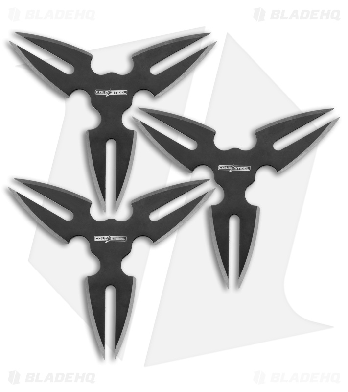 Cold Steel Throwing Stars Black (3 pack) - Blade HQ