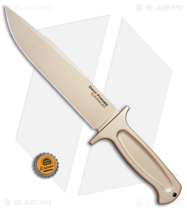 Cold Steel Drop Forged Survivalist Fixed Blade Knife (8" Bronze) 36MC ...