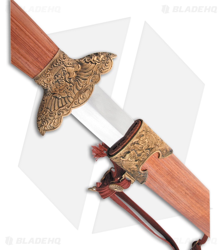 Cold Steel Gim Sword Redwood w/ Brass Guard (30" Satin) 88G - Blade HQ