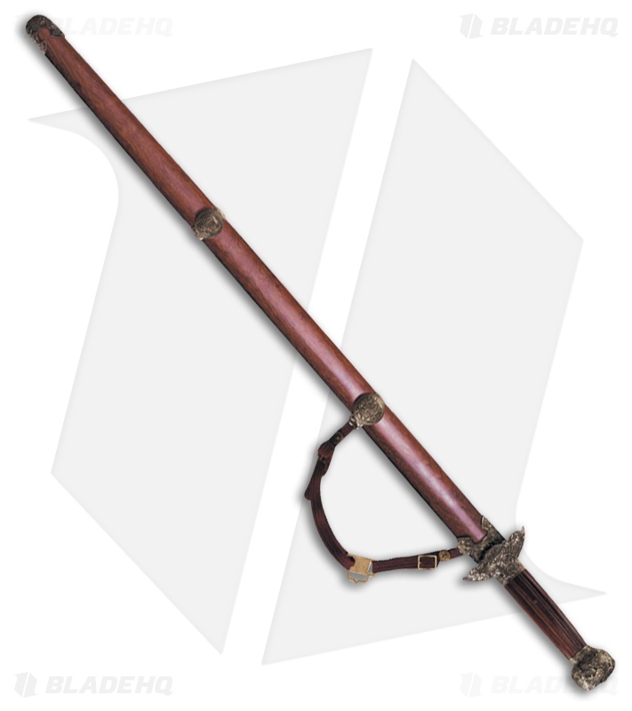 Cold Steel Gim Sword Redwood w/ Brass Guard (30" Satin) 88G - Blade HQ